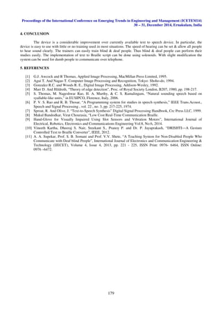 Device for text to speech production and to braille script | PDF