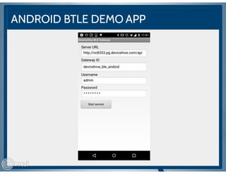 DeviceHive Android BLE Gateway | PDF
