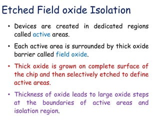 Device isolation Techniques | PPTX