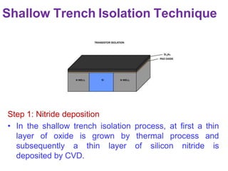 Device Isolation Techniques in Integrated Circuit Fabrication | PDF