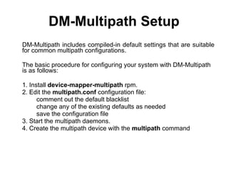 Device mapper multipathing | PPT