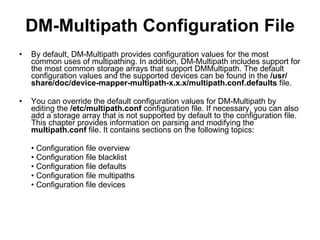 Device mapper multipathing | PPT
