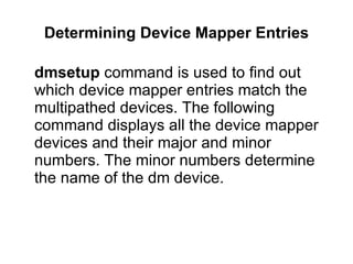 Device mapper multipathing | PPT