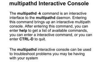 Device mapper multipathing | PPT