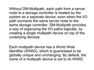 Device mapper multipathing | PPT