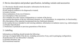 DEVICE MASTER FILE - as per Medical device Rules 2017 | PPTX