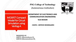 device modelling verilog analog mixed signal | PPTX