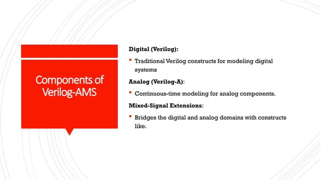 Device Modelling Verilog Analog Mixed Signal Ppt