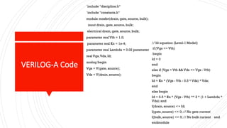 device modelling verilog analog mixed signal | PPTX