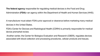 regulation of medical devices | PPTX