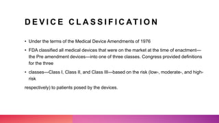 regulation of medical devices | PPTX
