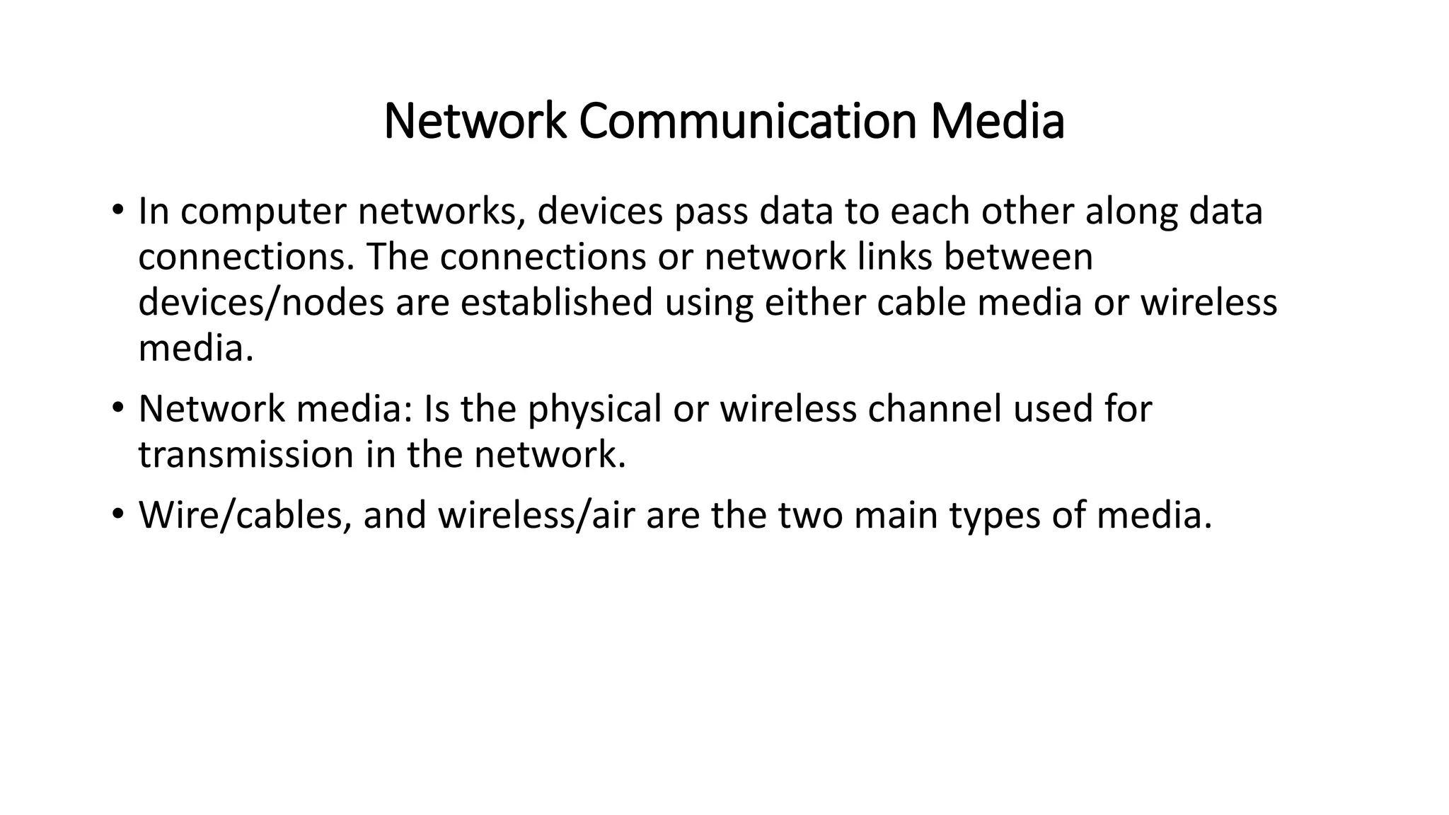 Network Devices & Media | PPTX