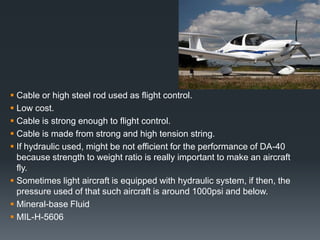 Devices operated by hydraulic system in aircraft | PPTX