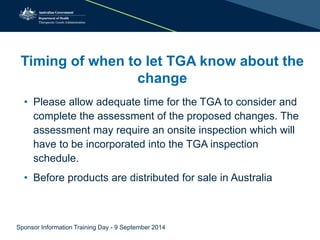 Sponsor Information and Training day Session A2 - Medical Devices ...