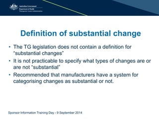 Sponsor Information and Training day Session A2 - Medical Devices ...