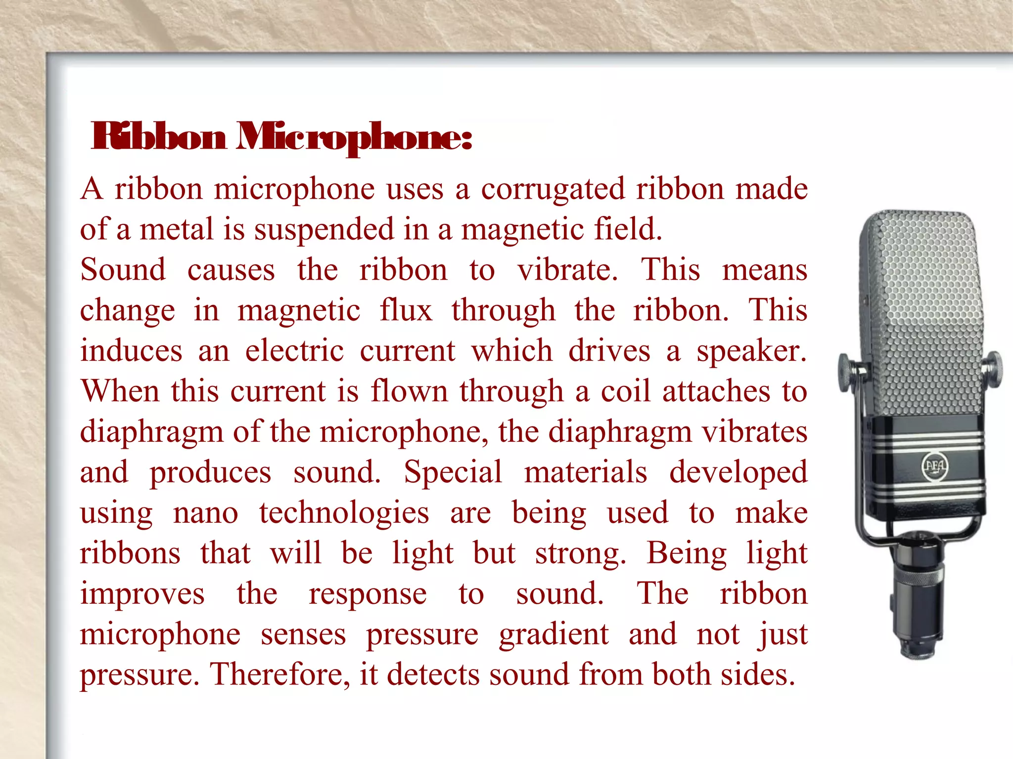 Devices to capture sound waves | PPT