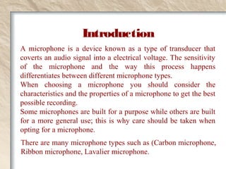 Devices to capture sound waves | PPT