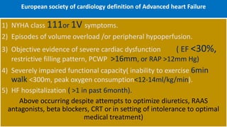 Device therapy in advanced HF. | PPTX