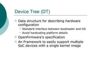 Device tree support on arm linux | PPT