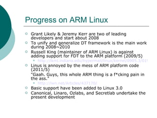 Device tree support on arm linux | PPT