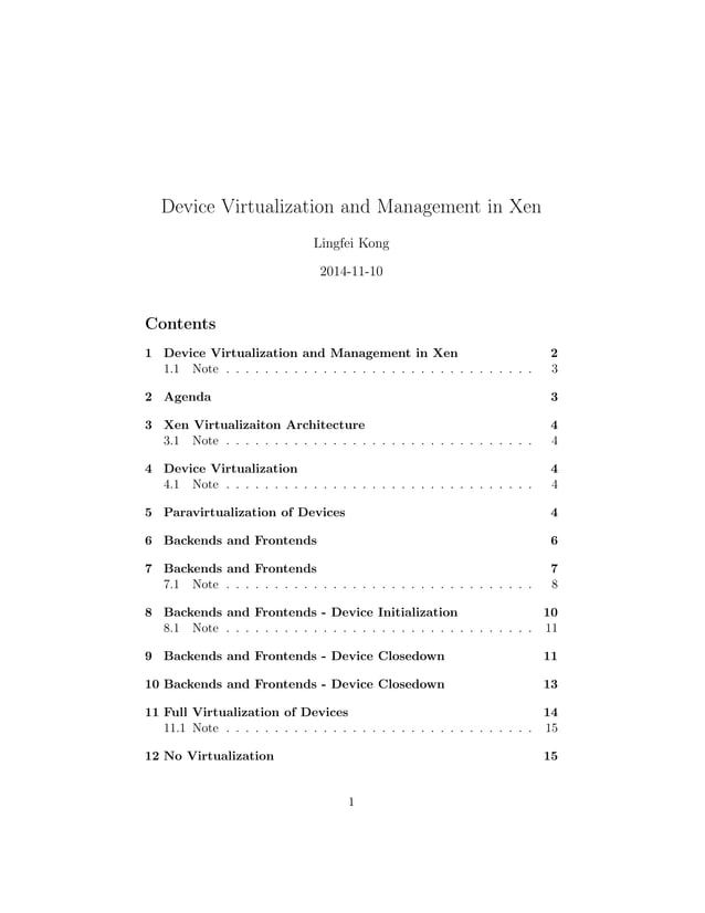 Device virtualization and management in xen | PDF