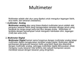 Devi indah l instrumentasi dan pengukuran listrik magnet dan listrik | PPT