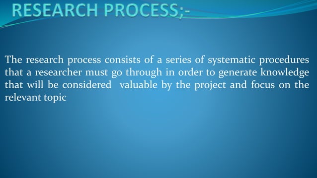 Research process | PPT