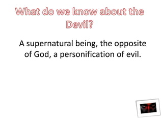 Perspectives on the Devil | PPTX