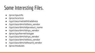 DeViL - Detect Virtual Machine in Linux by Sreelakshmi | PPTX
