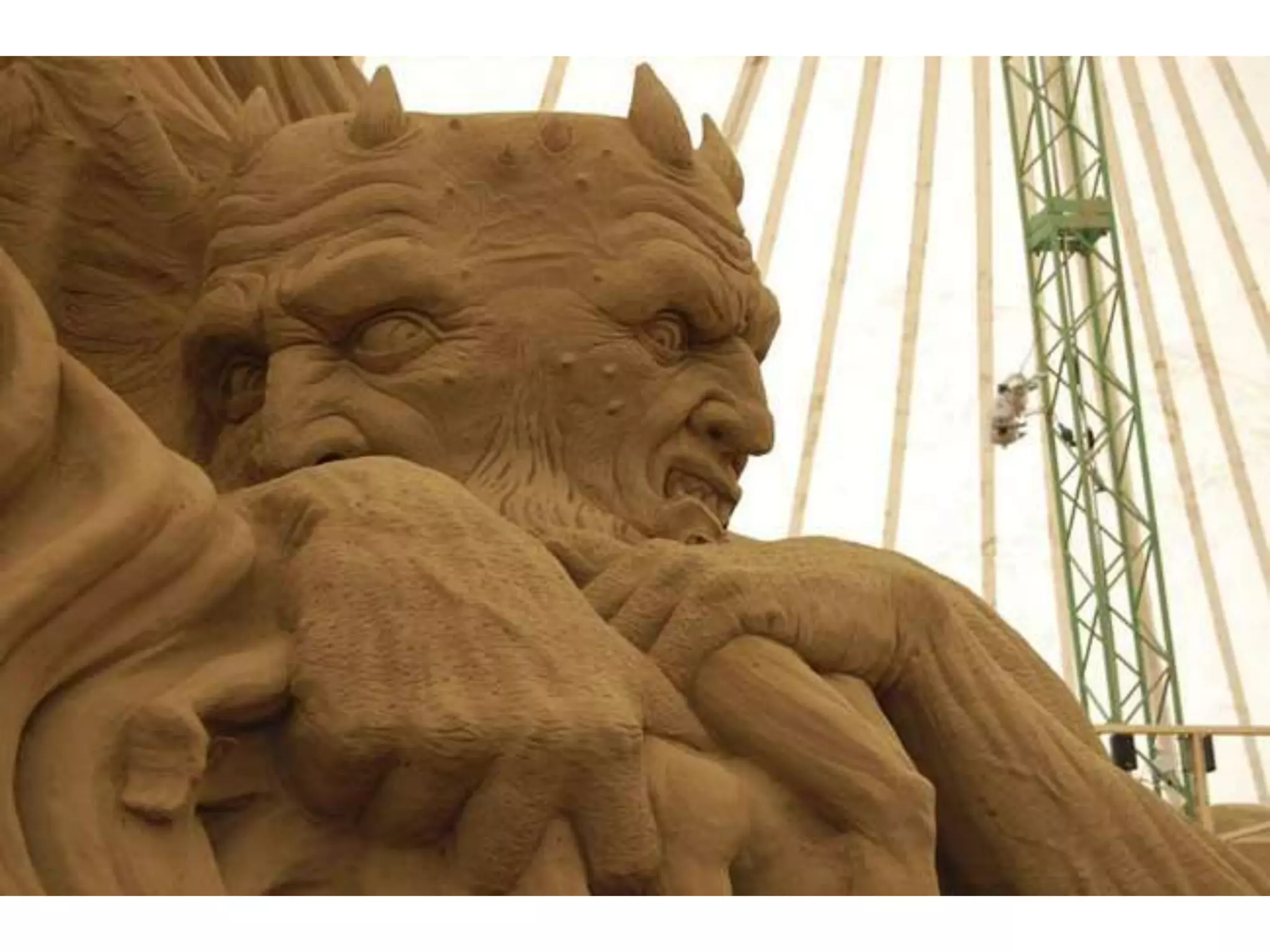 Devil sand sculpture, great art | PPTX