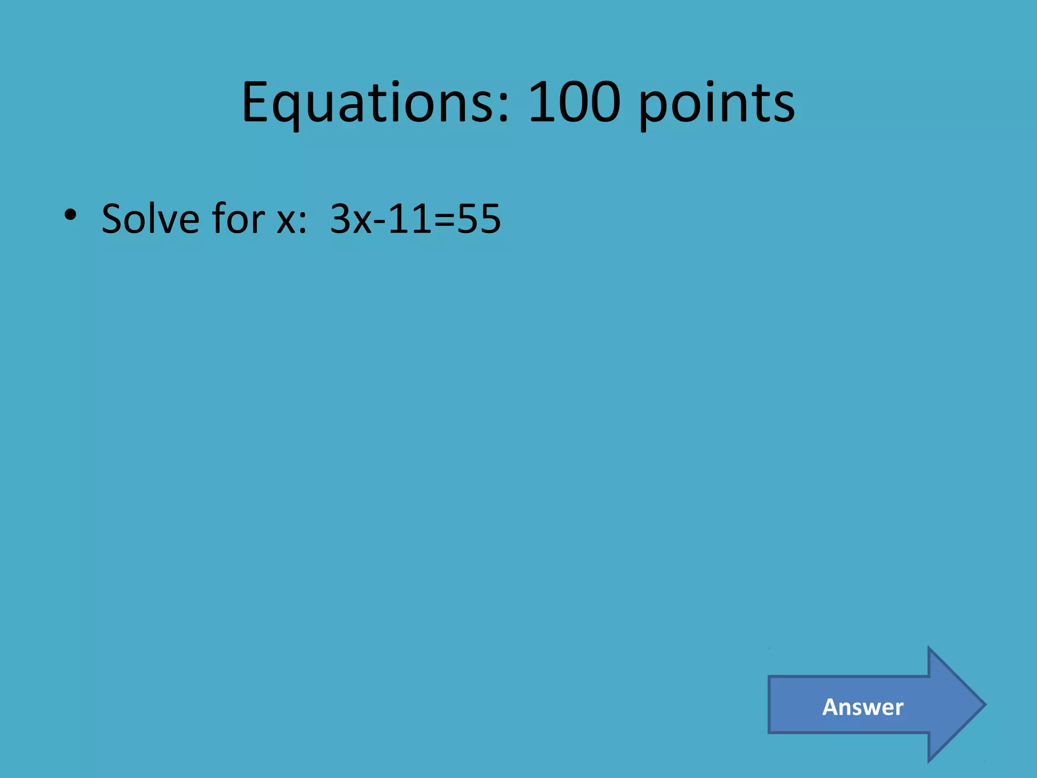 Devinalgebrajeopardy (1) | PPT