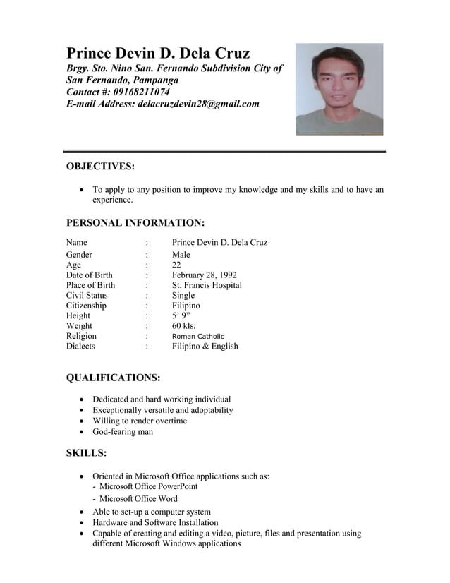Devin resume | DOCX