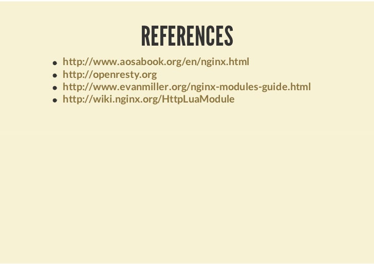 Nginx Scripting - Extending Nginx Functionalities with Lua Nginx Scripting - Extending Nginx Functionalities with Lua