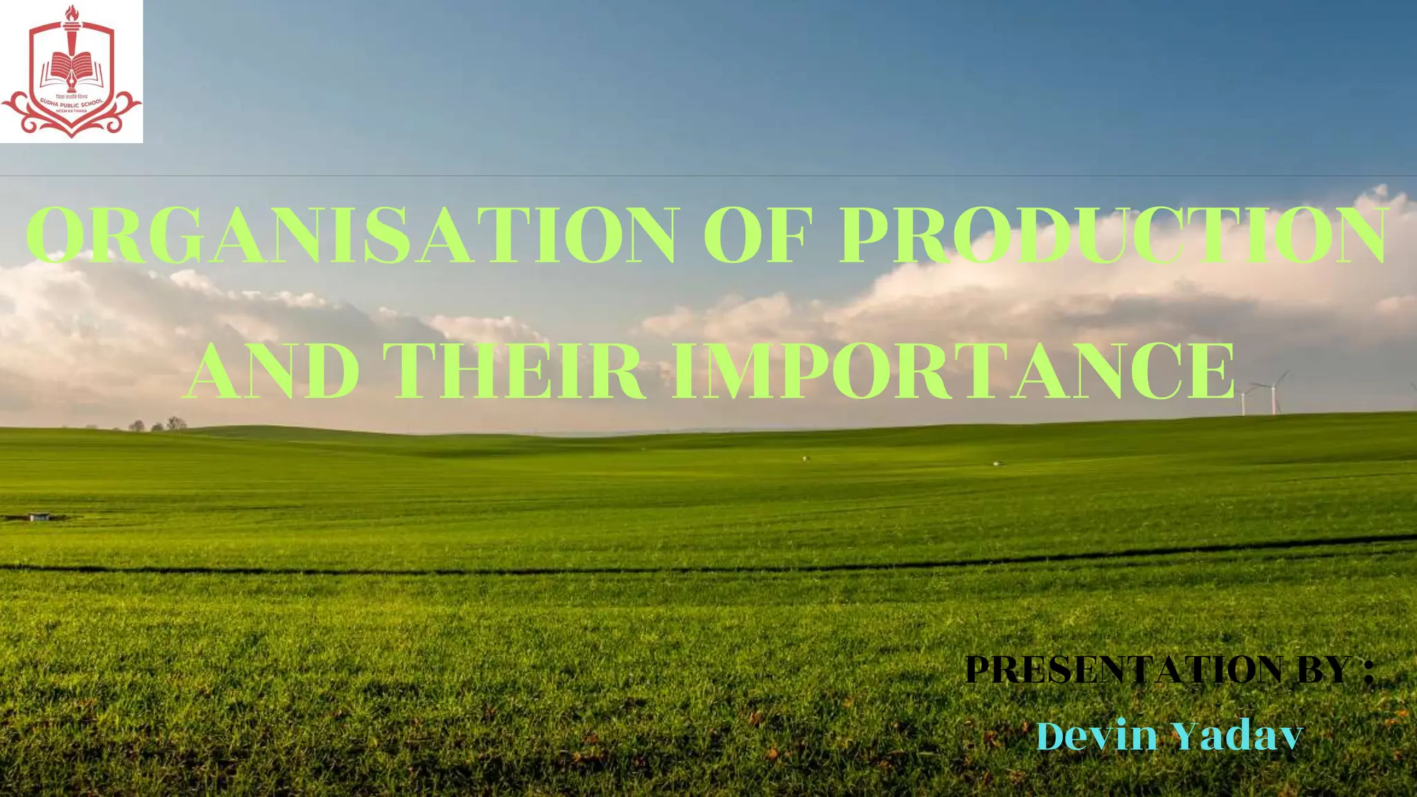 Organisation of production and their importance.pptx