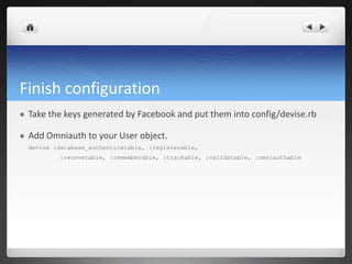 Devise and Rails | PPT