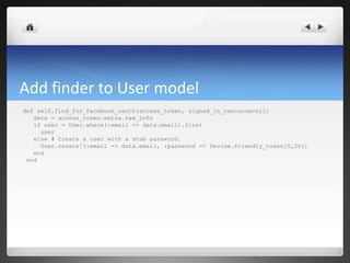 Devise and Rails | PPTX