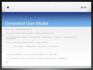 Devise and Rails | PPTX