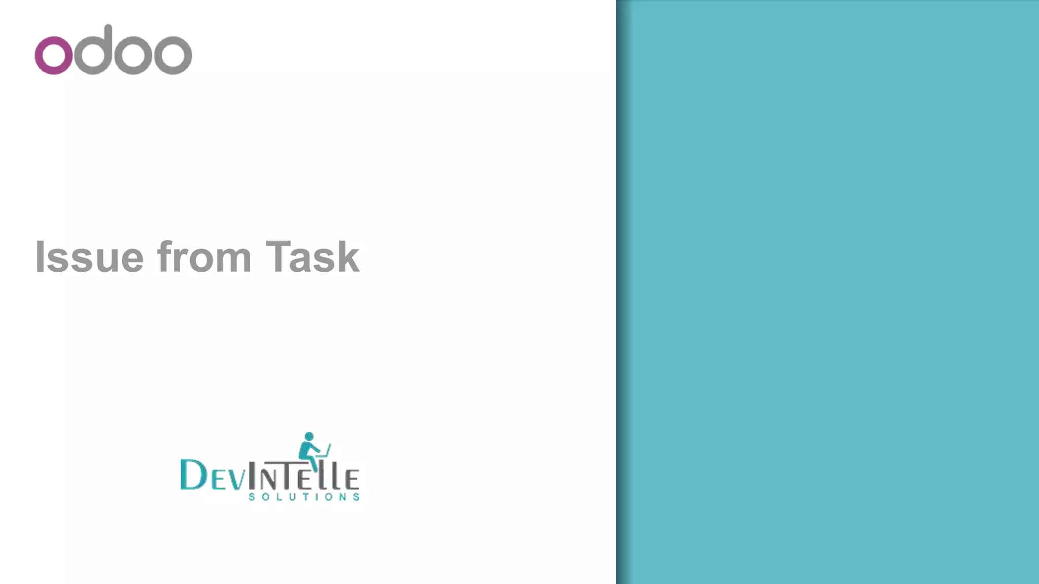 Issue from Task with odoo | PPT