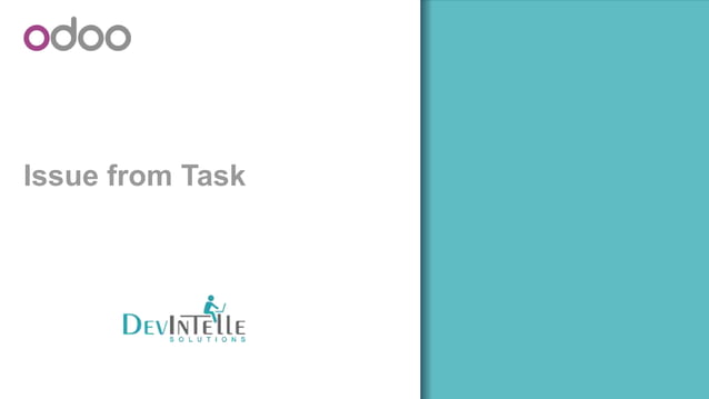 Issue from Task with odoo | PPT