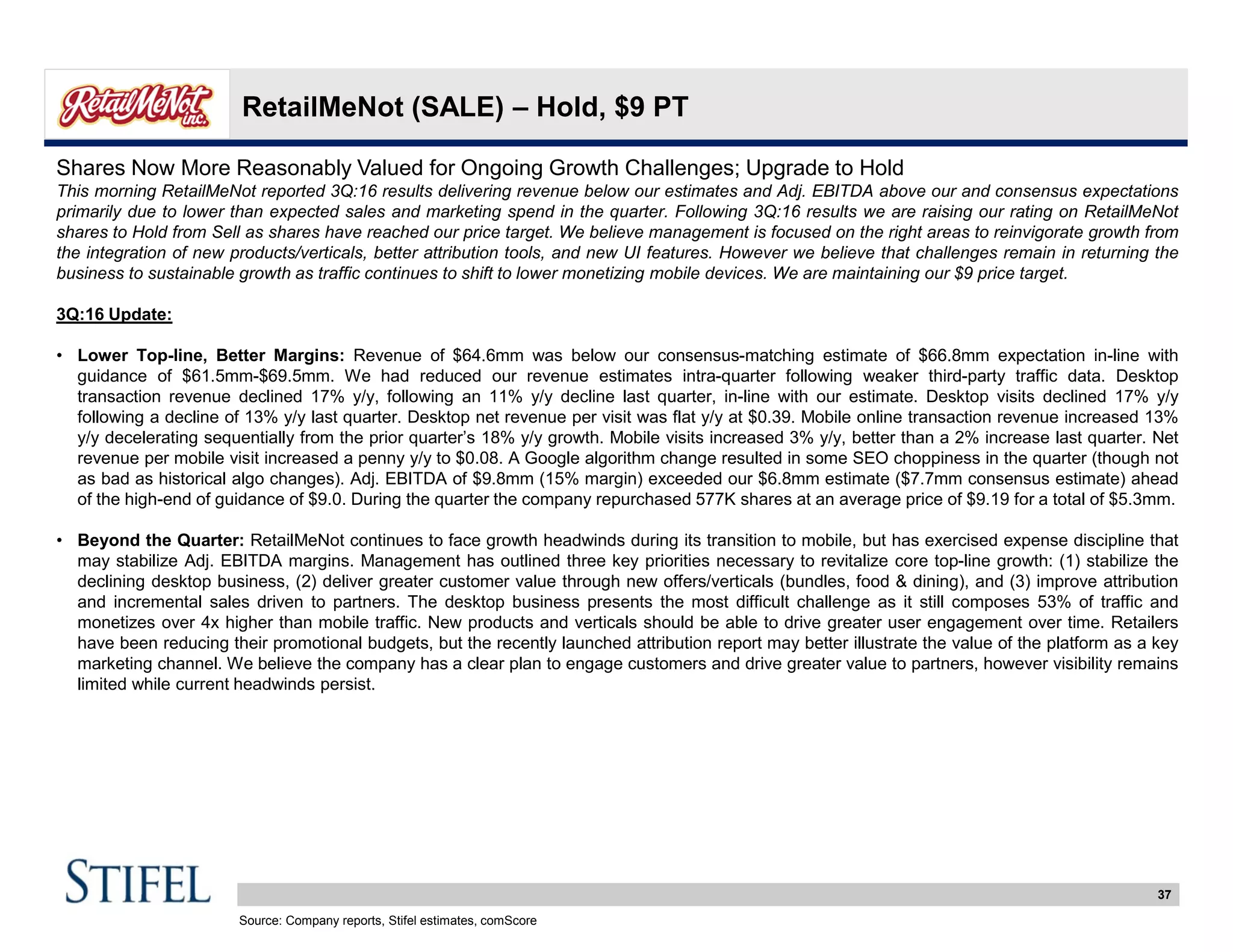 Stifel Internet Research Overview | PDF