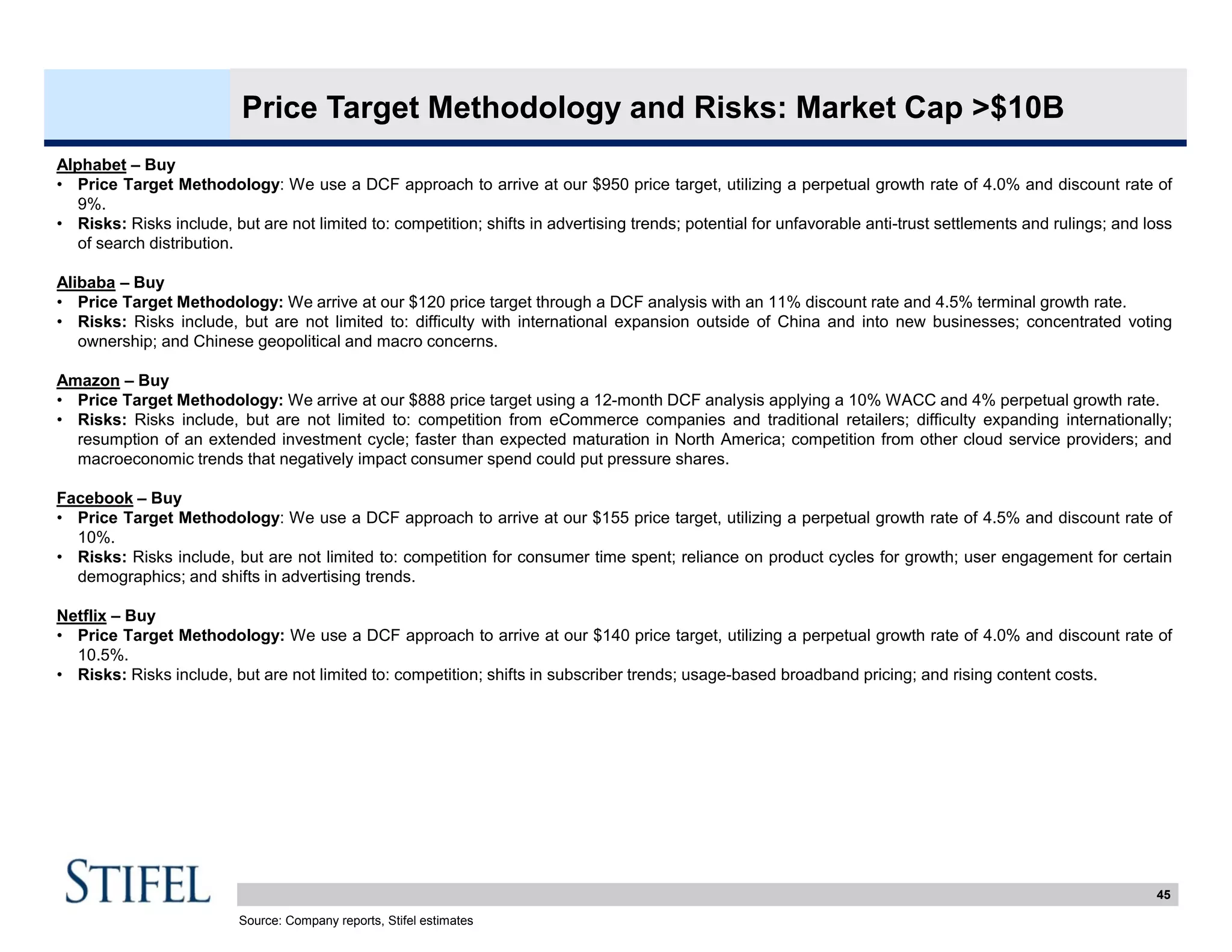 Stifel Internet Research Overview | PDF