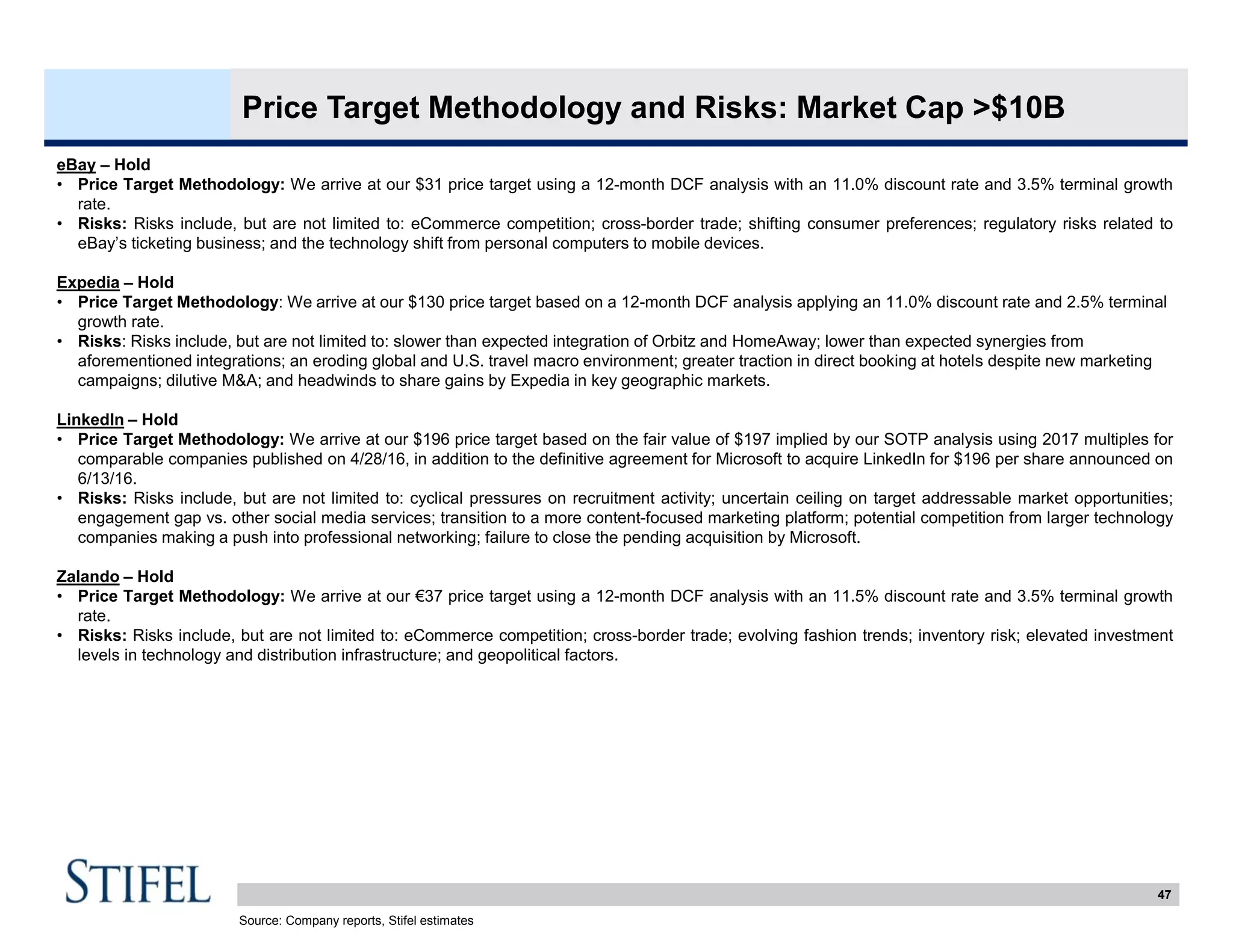 Stifel Internet Research Overview | PDF