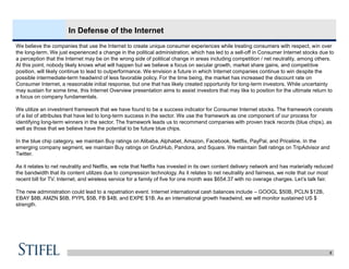 Stifel Internet Research Overview | PDF