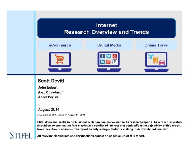 Stifel Internet Research - The Long Runway to Solving Consumer Problems ...