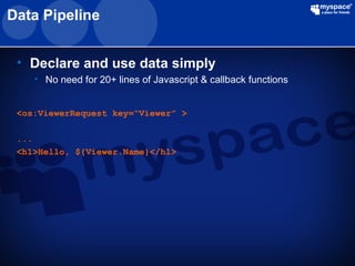 MySpace Open Platform enhancements with OpenSocial 0.9 | PPT | Internet | Computing