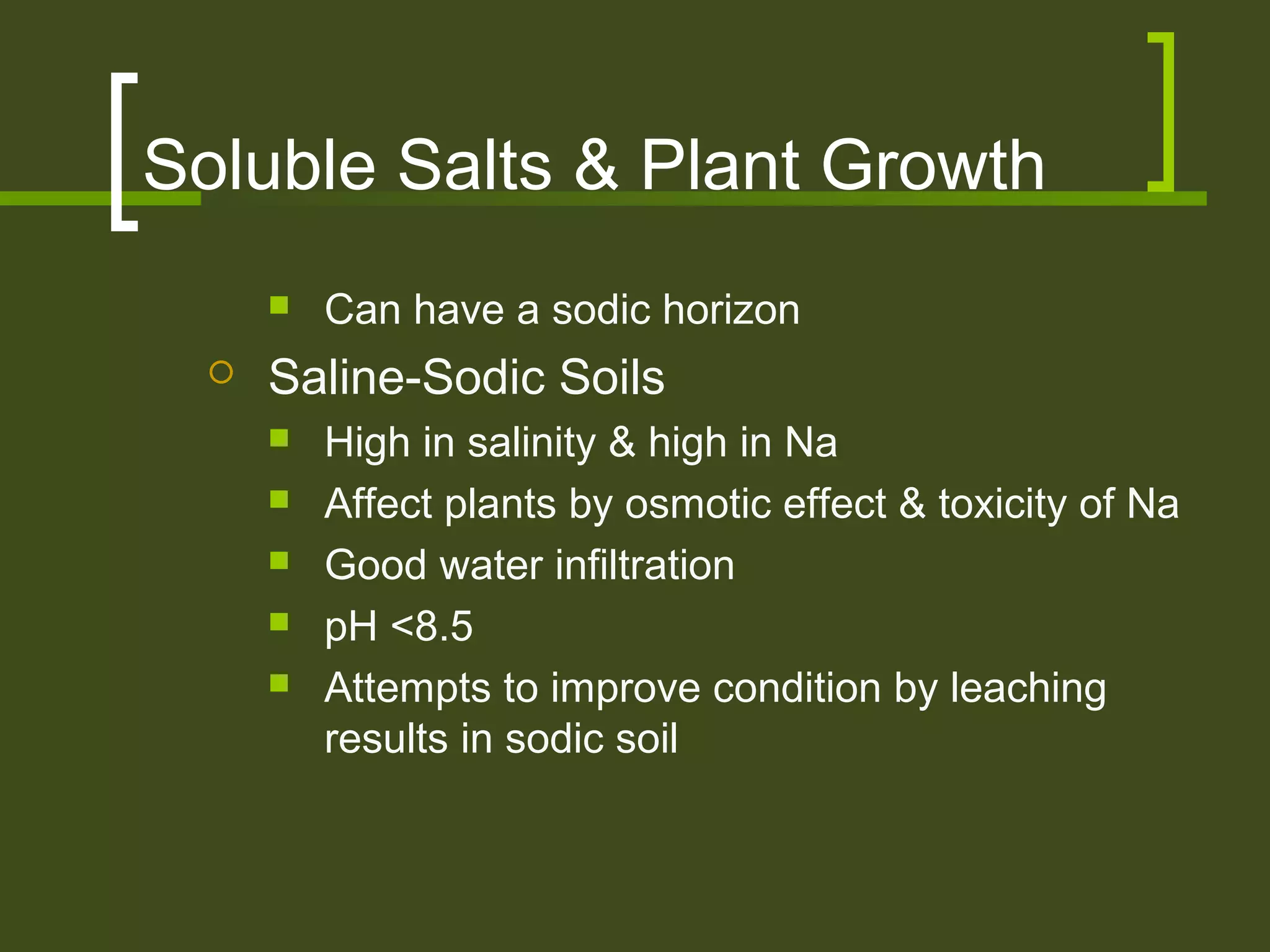 Soluble Salts & Plant Growth | PPT