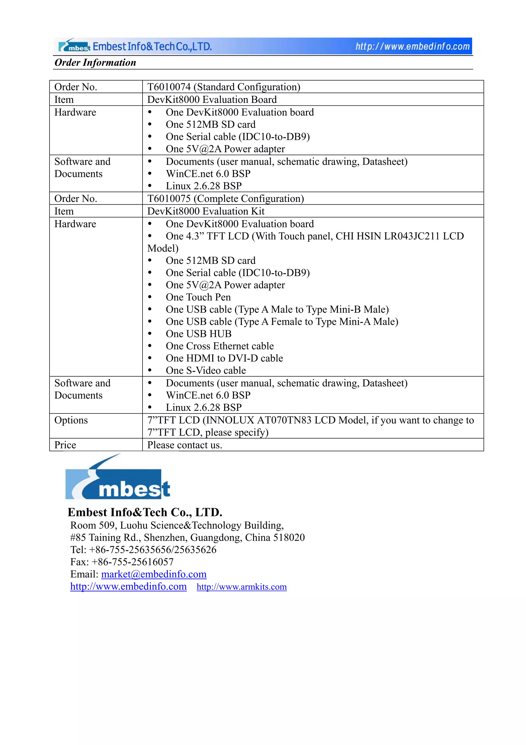 Devkit8000 OMAP3530 Evaluation Kit | PDF