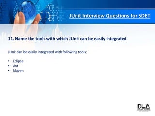Top 20 Junit interview questions for sdet | PPTX