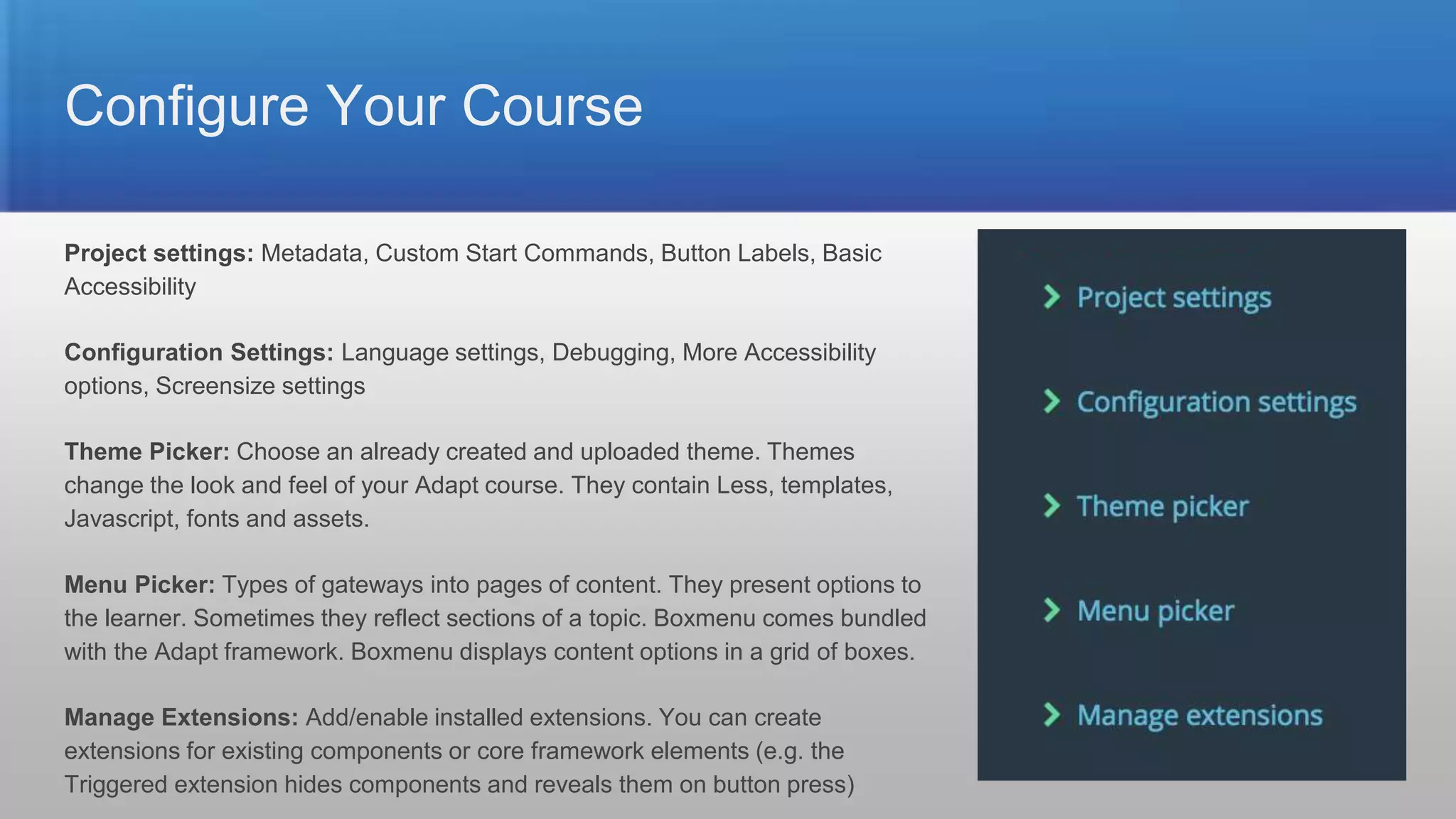 DevLearn 2017 - Getting Started with Adapt | PPT | Free Download