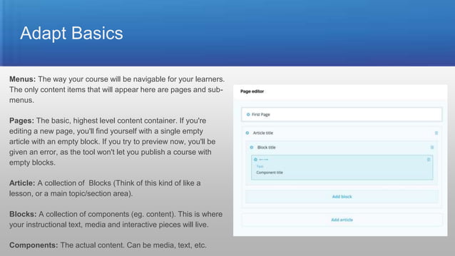 DevLearn 2017 - Getting Started with Adapt | PPT | Free Download